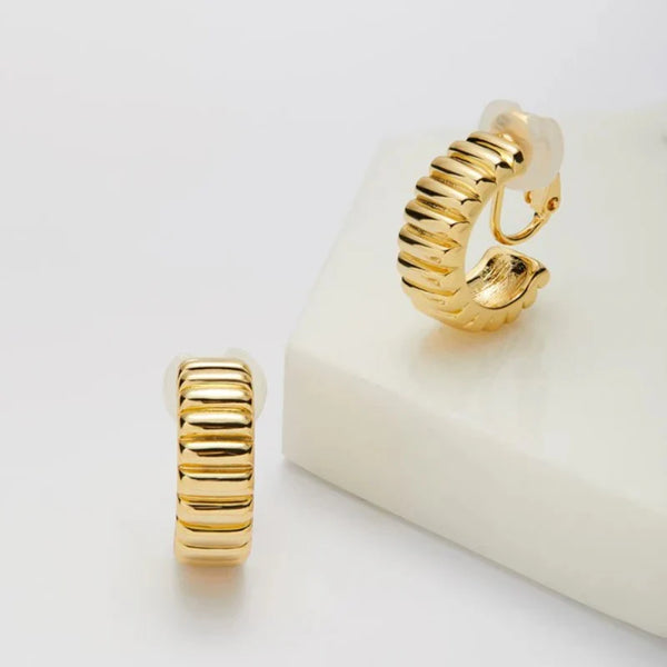 Alex - Gold/Clip On – Ruby & Sky