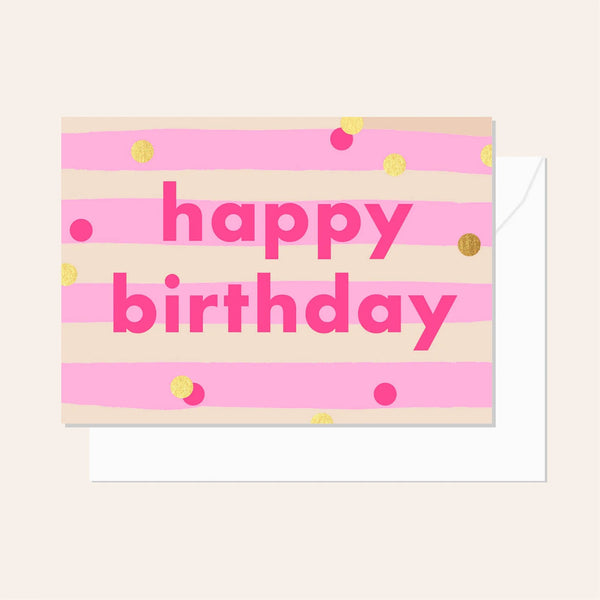 Happy Birthday Confetti Pink – Ruby & Sky