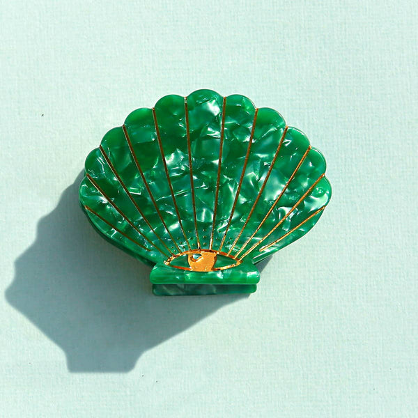Emerald Shell Clip – Ruby & Sky